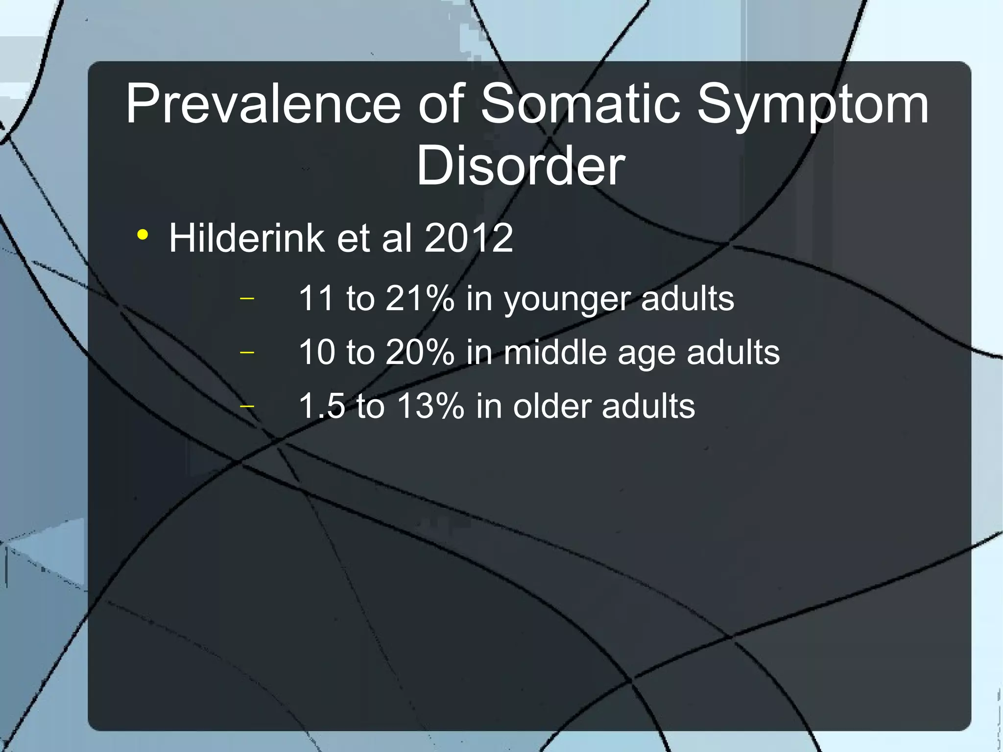 Somatic symptom disorder | PPT
