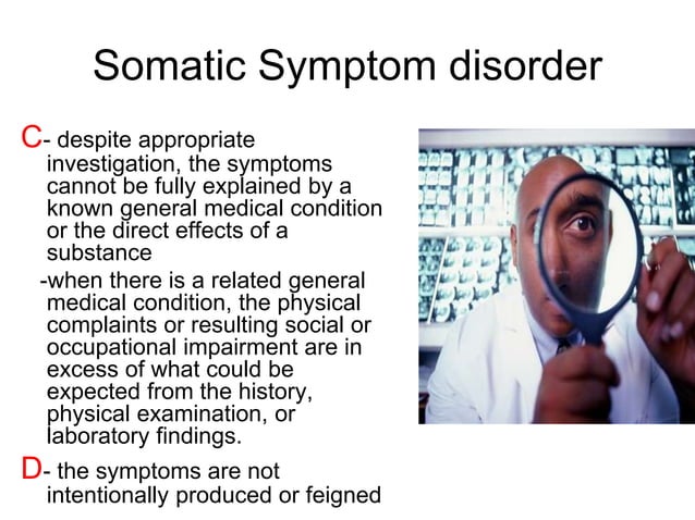 somatic_symptoms_and_related_disorders.ppt | Physical Therapy | Wellness