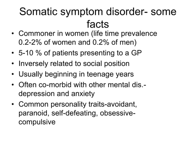 somatic_symptoms_and_related_disorders.ppt | Physical Therapy | Wellness