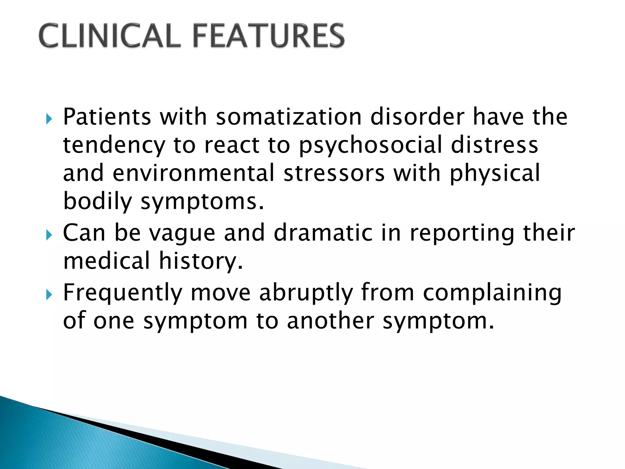 Somatization disorder | PPTX