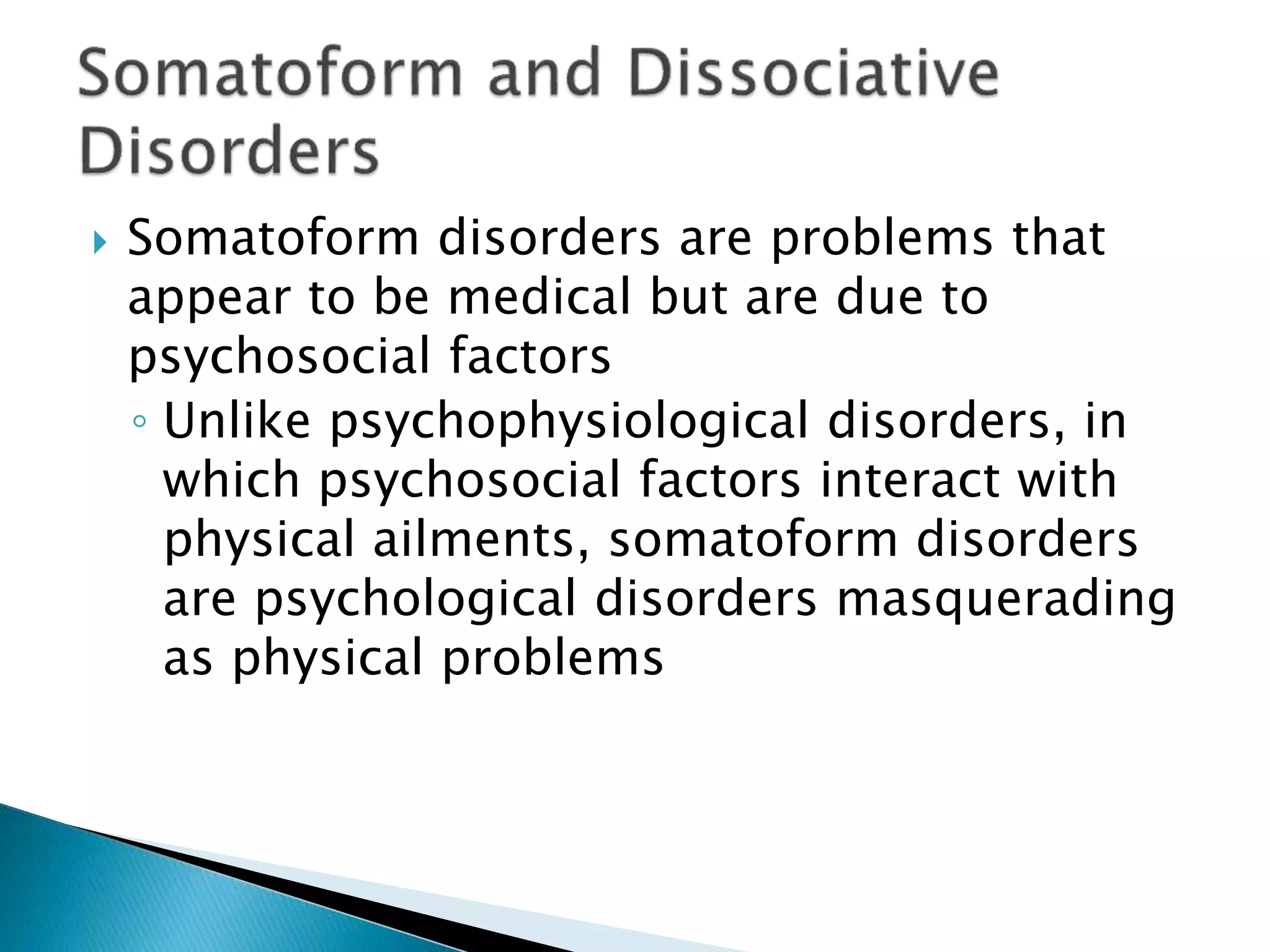 Somatization disorder | PPTX