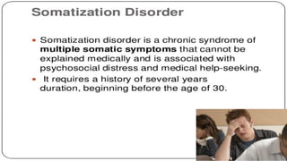Somatization disorder | PDF