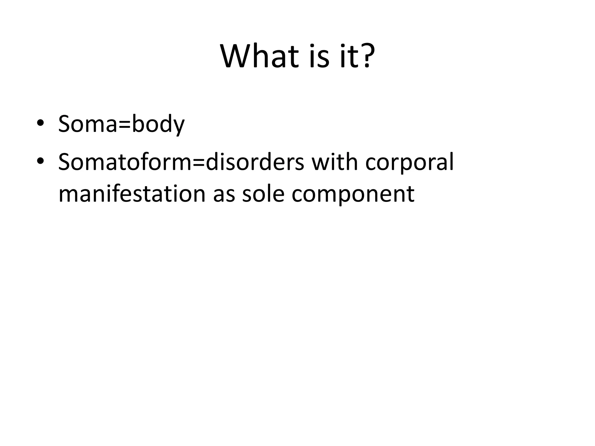 Somatoform disorders DSM 5 | PPTX