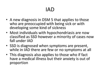 Somatoform disorders DSM 5 | PPTX