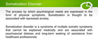 Somatoform & sleep disorder | PPTX