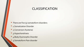 Somatoform disorders | PPTX