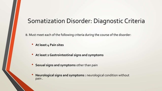 Somatoform disorders | PPTX | Physical Therapy | Wellness