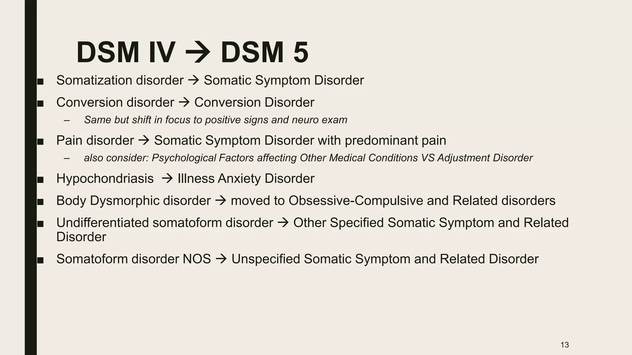 Somatoform disorders | PPTX