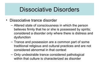 Somatoform& disaasociative disorders nov 9 | PPT