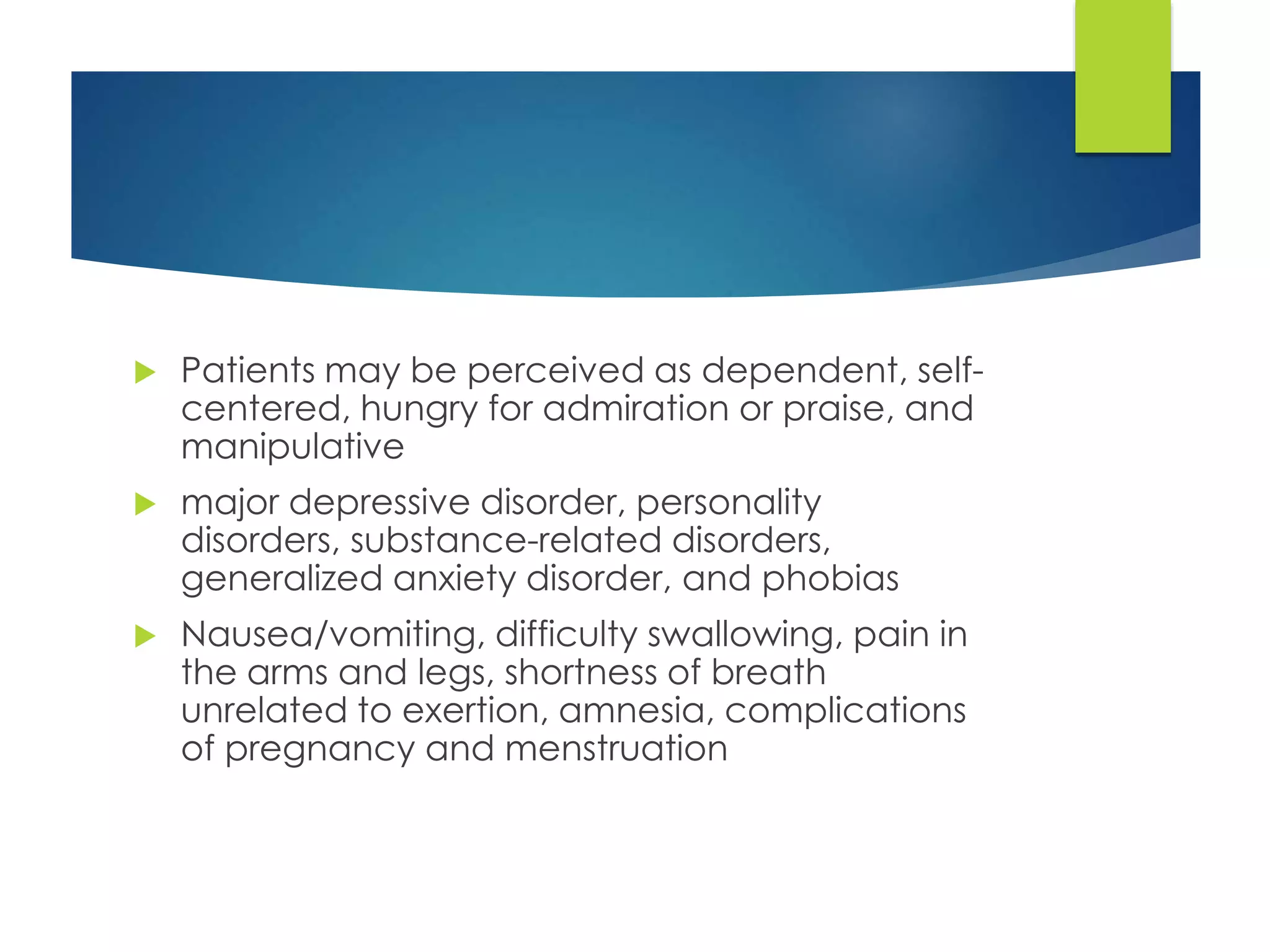 Somatoform disorder | PPT
