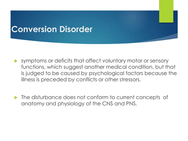Somatoform disorder | PPT