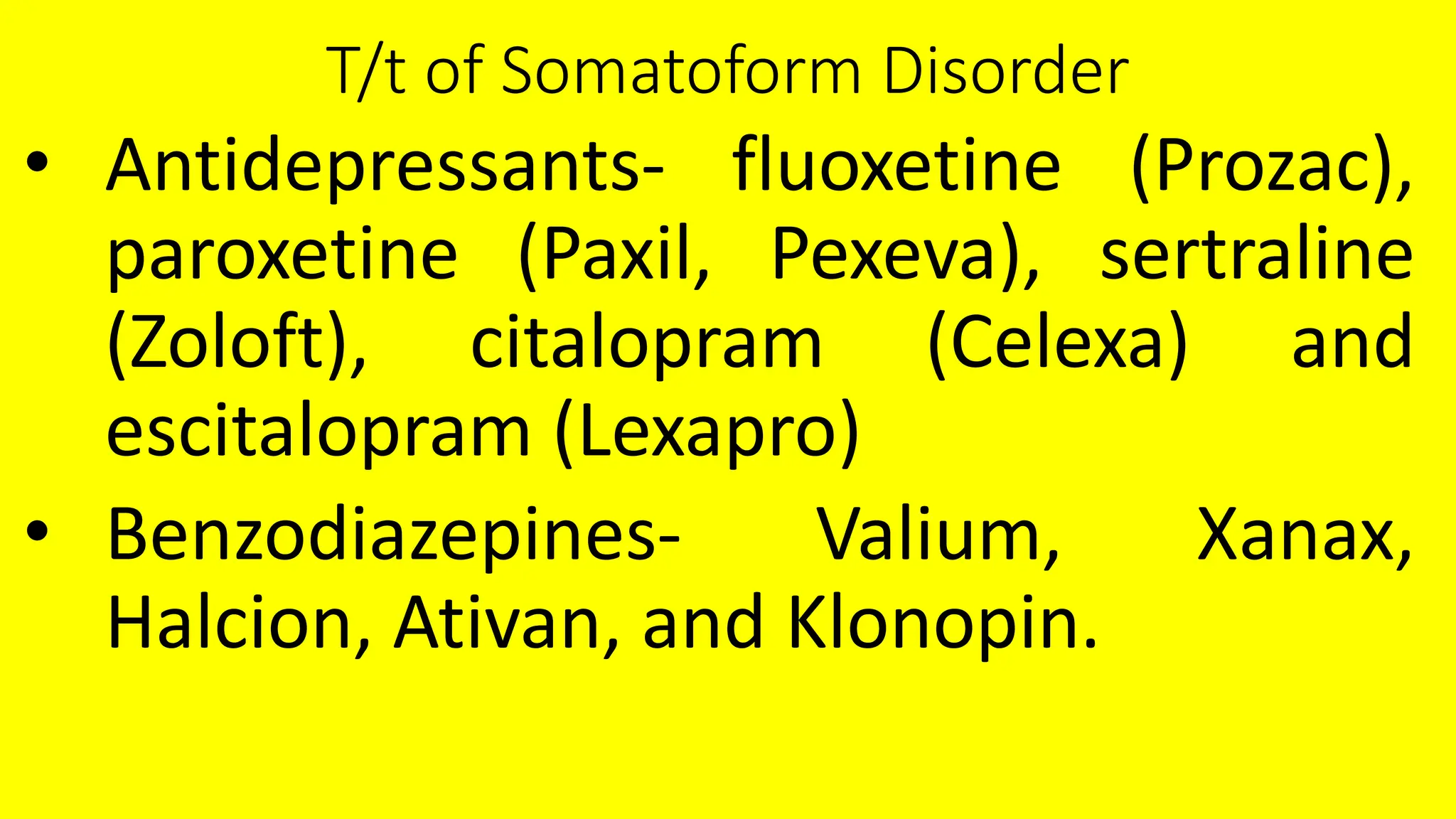 Somatoform Disorder, somatic symptoms and other types | PPTX