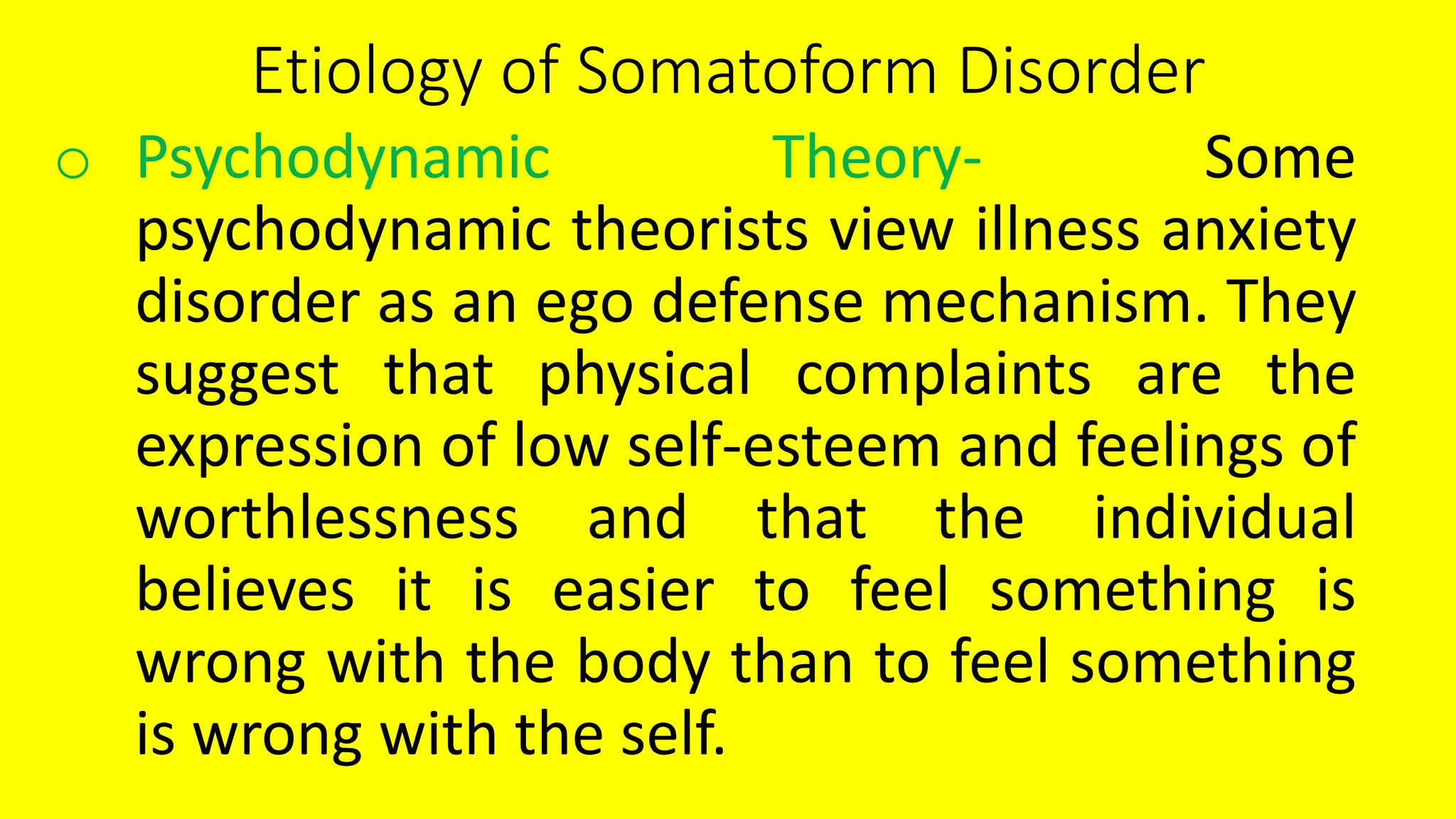 Somatoform Disorder, somatic symptoms and other types | PPTX