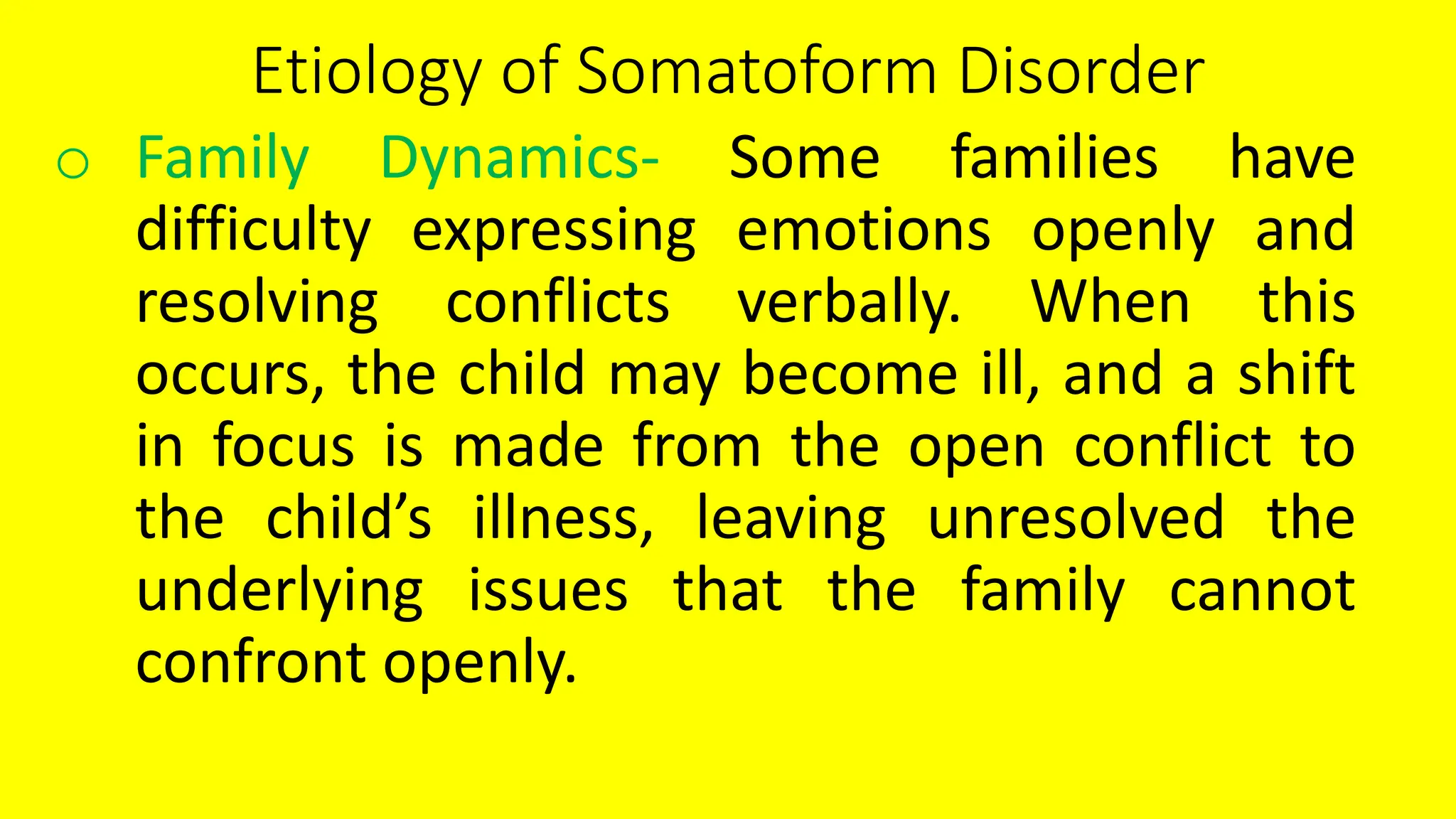 Somatoform Disorder, somatic symptoms and other types | PPTX