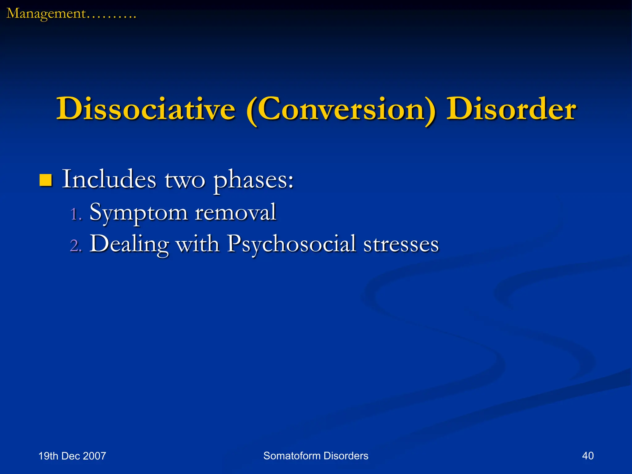 Somatoform Disorder A Nightmare for physician GMC.ppt
