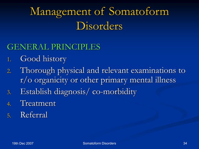 Somatoform Disorder A Nightmare for physician GMC.ppt