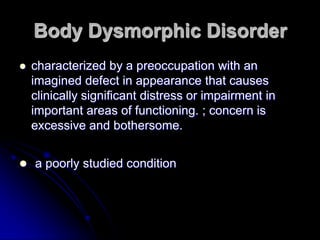Somatoform disorders,PSYCH II | PPTX