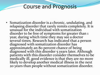 Somatoform disorders | PPTX | Physical Therapy | Wellness