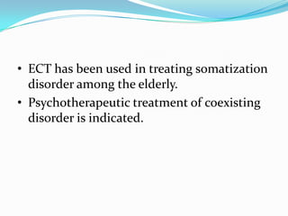 Somatoform disorders | PPTX