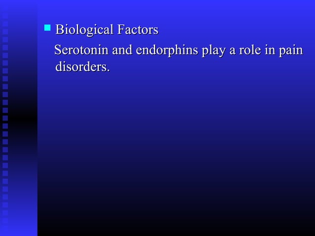 Somatoform disorders