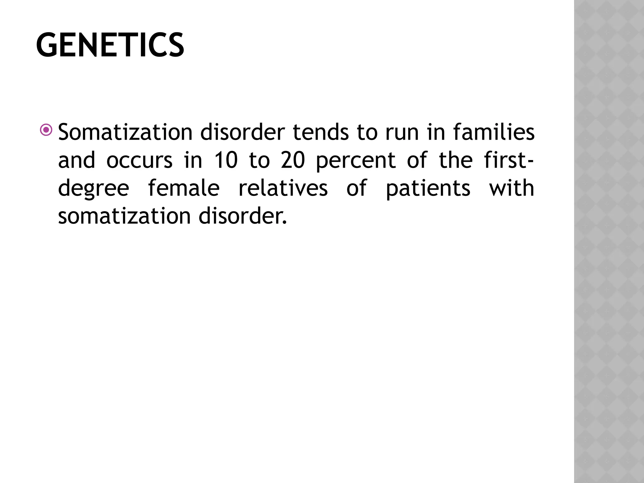 Somatoform disorders.pptx definition, pathophysiology | PPTX