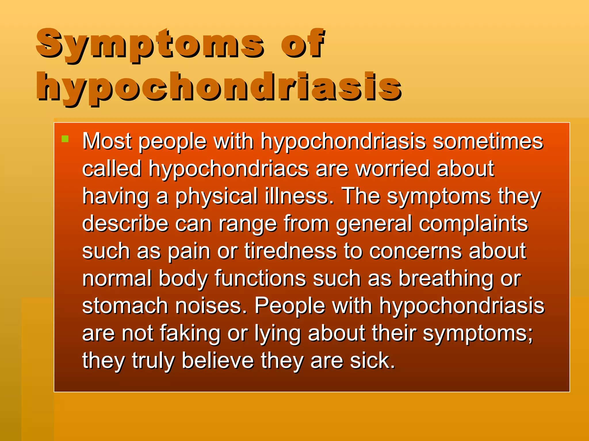 Somatoform disorders[1]-SEC.A | PPT
