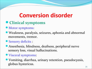 psychiatry.Somatoform disorders animation part i.(dr.nzar) | PPT