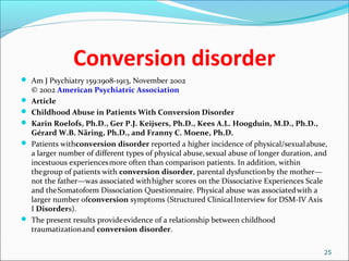 psychiatry.Somatoform disorders animation part i.(dr.nzar) | PPT