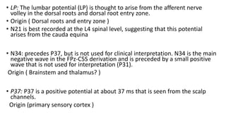 Somatosensory evoked potential | PPTX