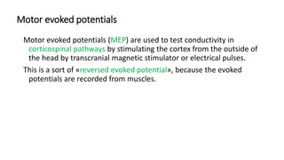 Somatosensory evoked potential | PPTX