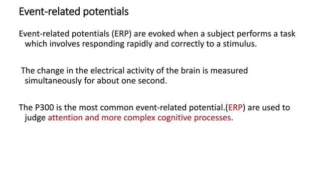Somatosensory evoked potential | PPTX | Death, Injury, or Military ...