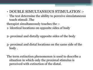 SOMATO SENSORY EXAMINATION-1.pptx | First Aid | Injuries