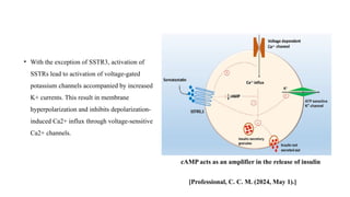 Somatostain Hormone signalling pathways and receptors | PPTX