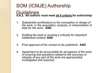 Som authorship guidelines jan 2017 updates | PPTX