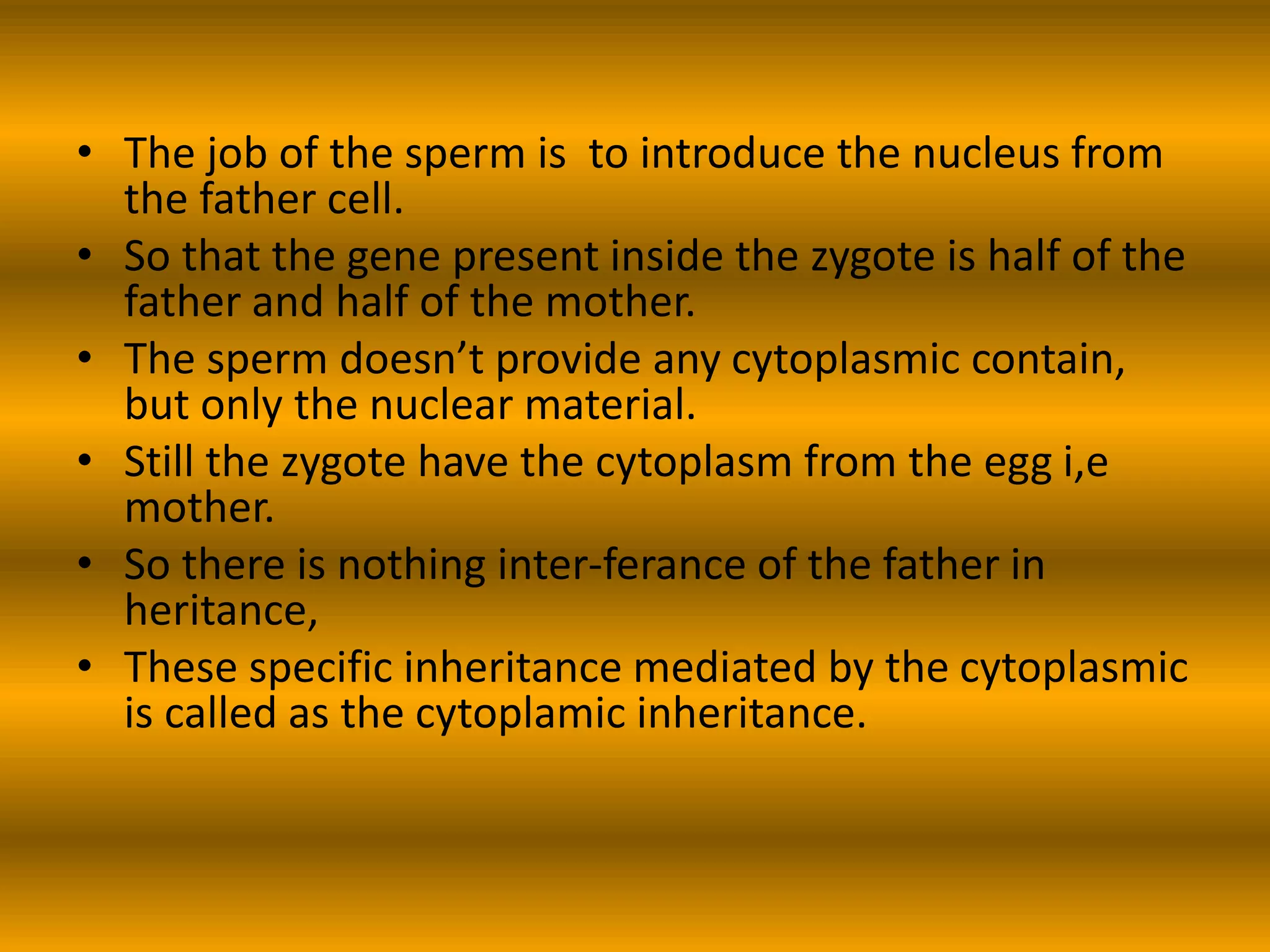 CYTOPLAMICS INHERITANCE | PPTX