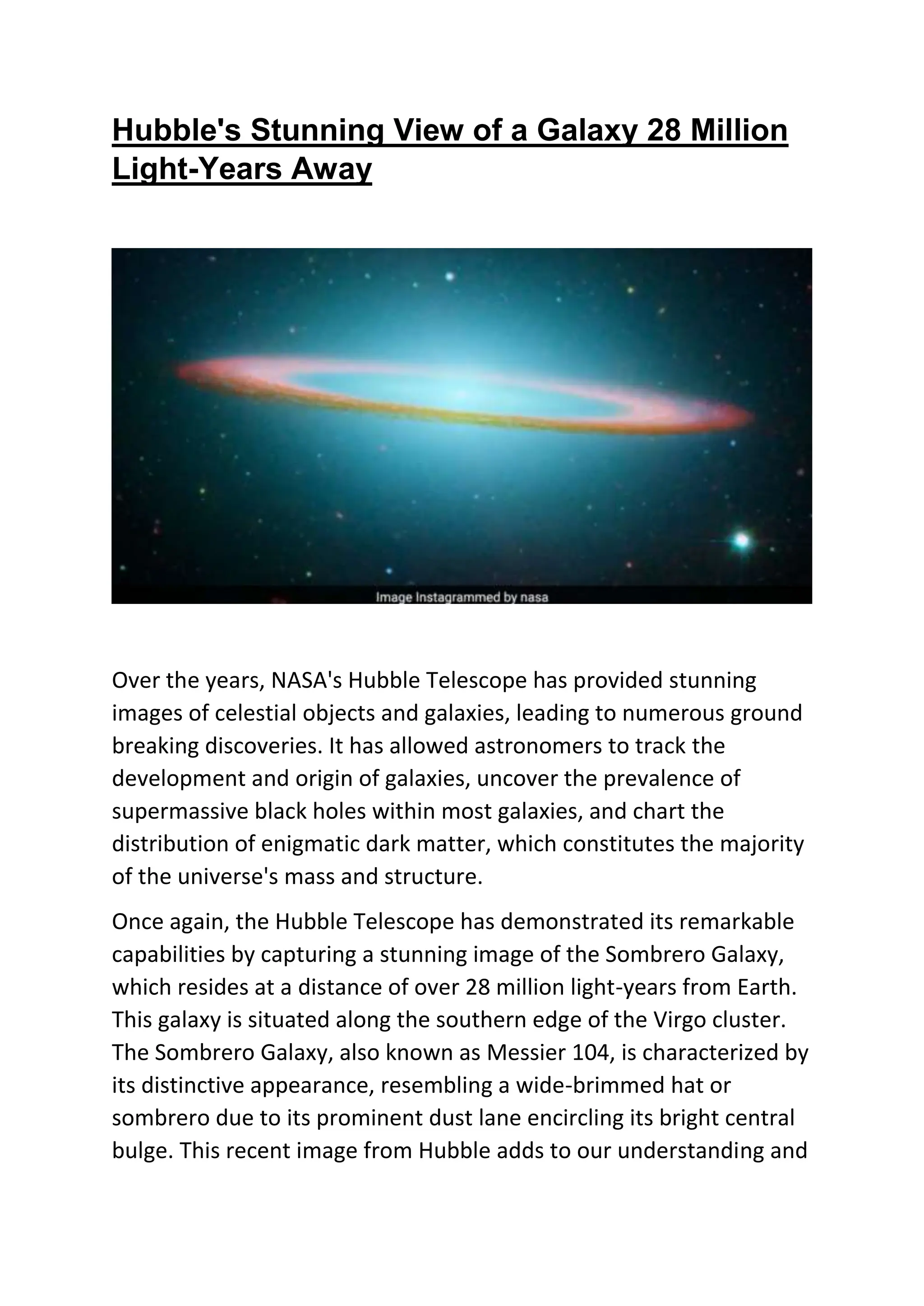 Sombrero Galaxy- NASA.docx