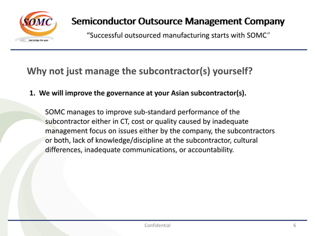 Somc Company Presentation | PPT
