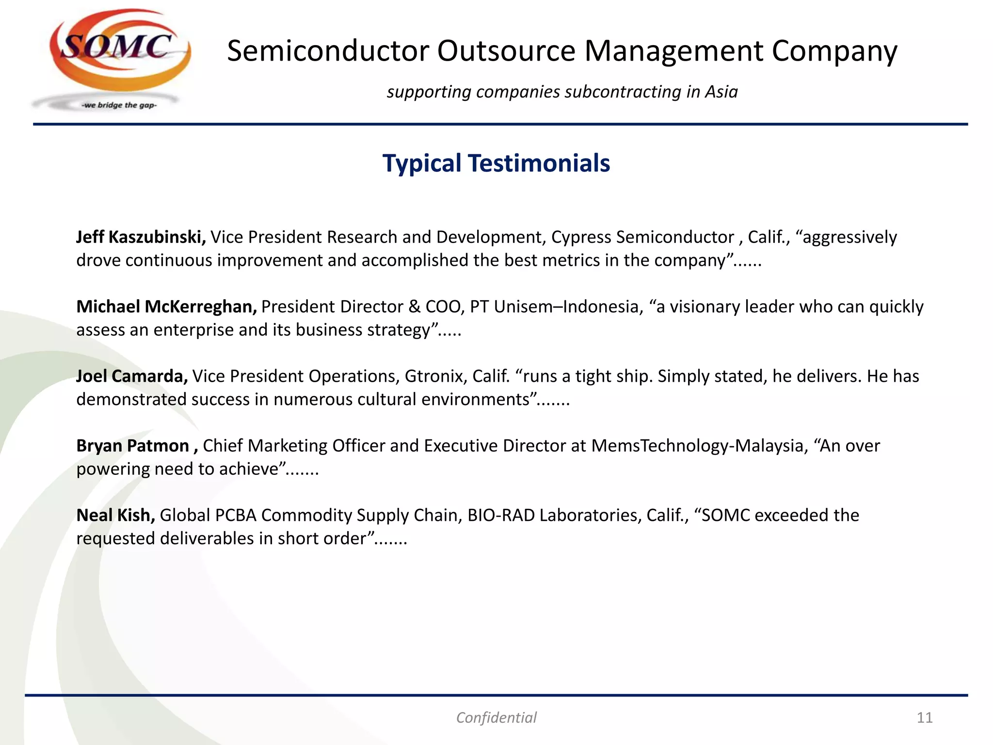 Somc Company Presentation | PDF