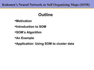 Sefl Organizing Map | PPT