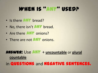 Some any-a-an-no | PPT