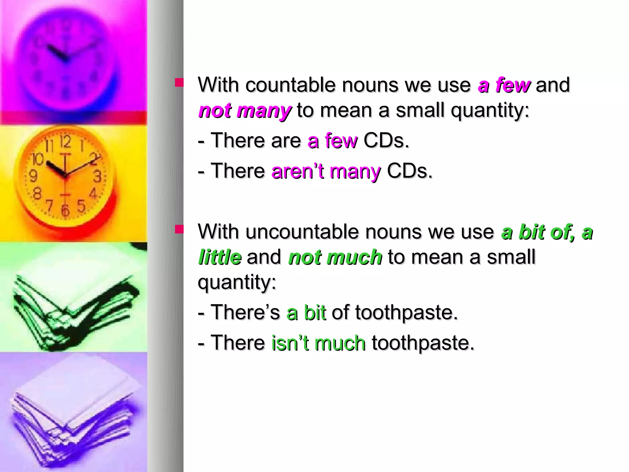 Some any-a lot of - much - many- a bit | PPT