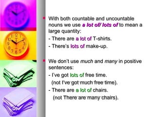 Some any-a lot of - much - many- a bit | PPT