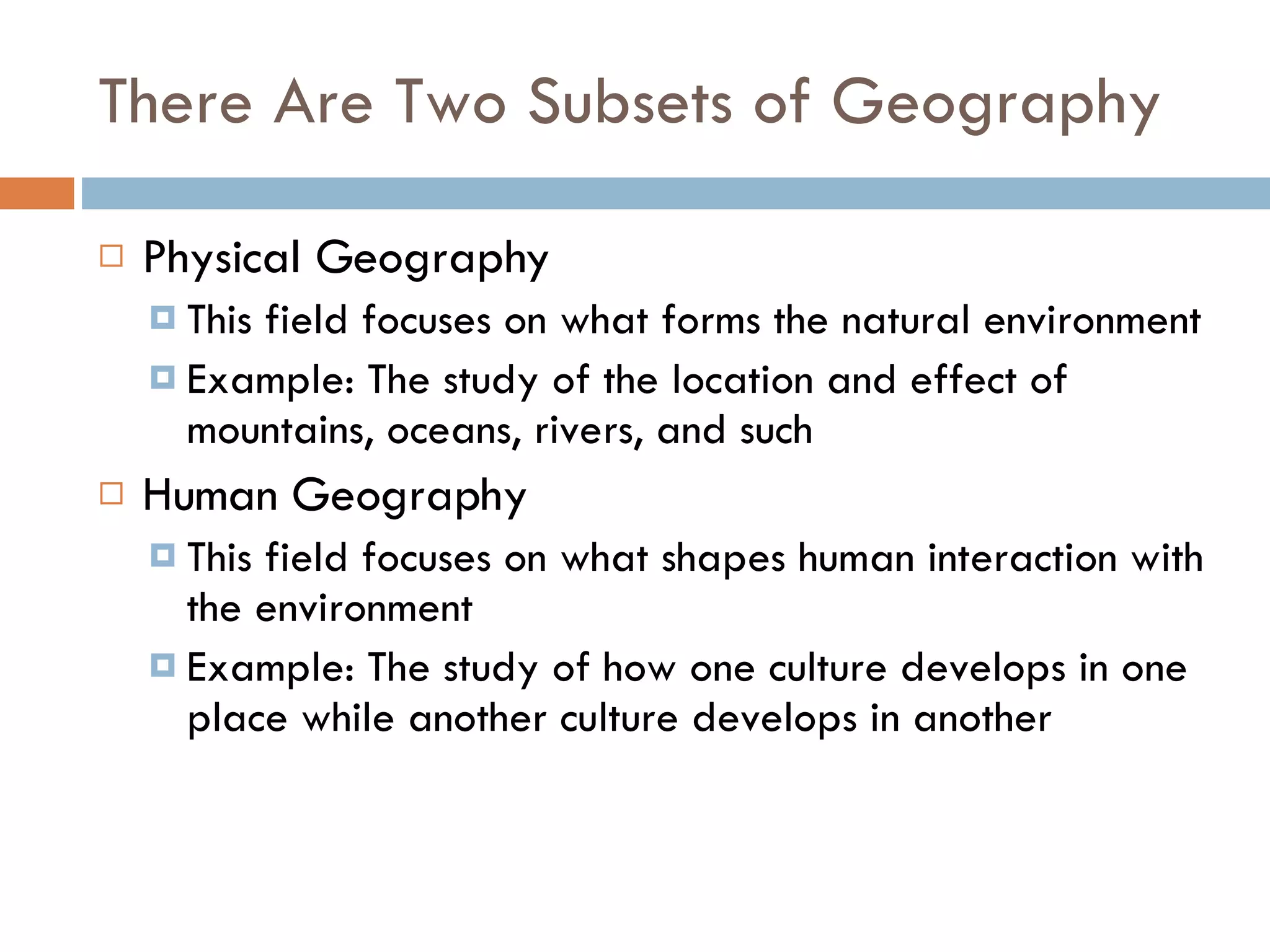 Basics Of Geographic Study | PPT
