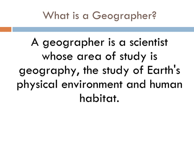 Basics Of Geographic Study | PPT