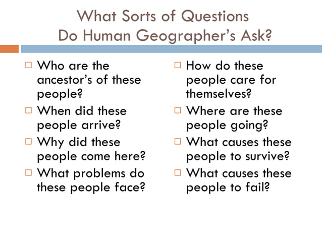Basics Of Geographic Study | PPT