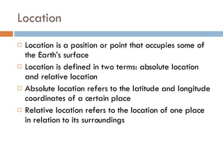 Basics Of Geographic Study | PPT