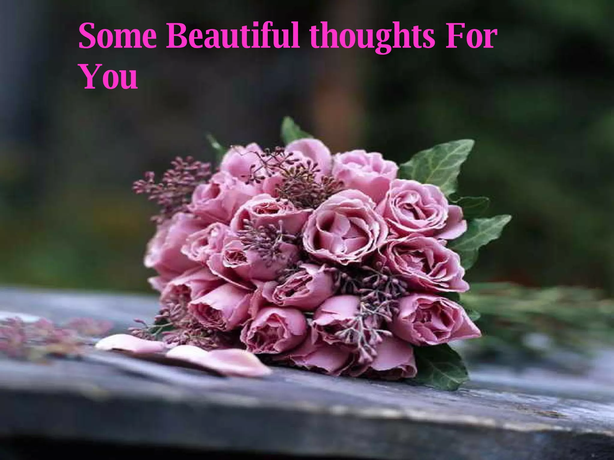 Some Beautiful Thoughts For You | PPS