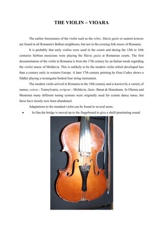 Some instrumente traditionale romanesti-en | PDF