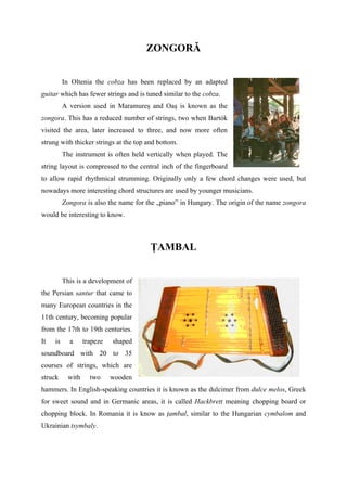 Some instrumente traditionale romanesti-en | PDF