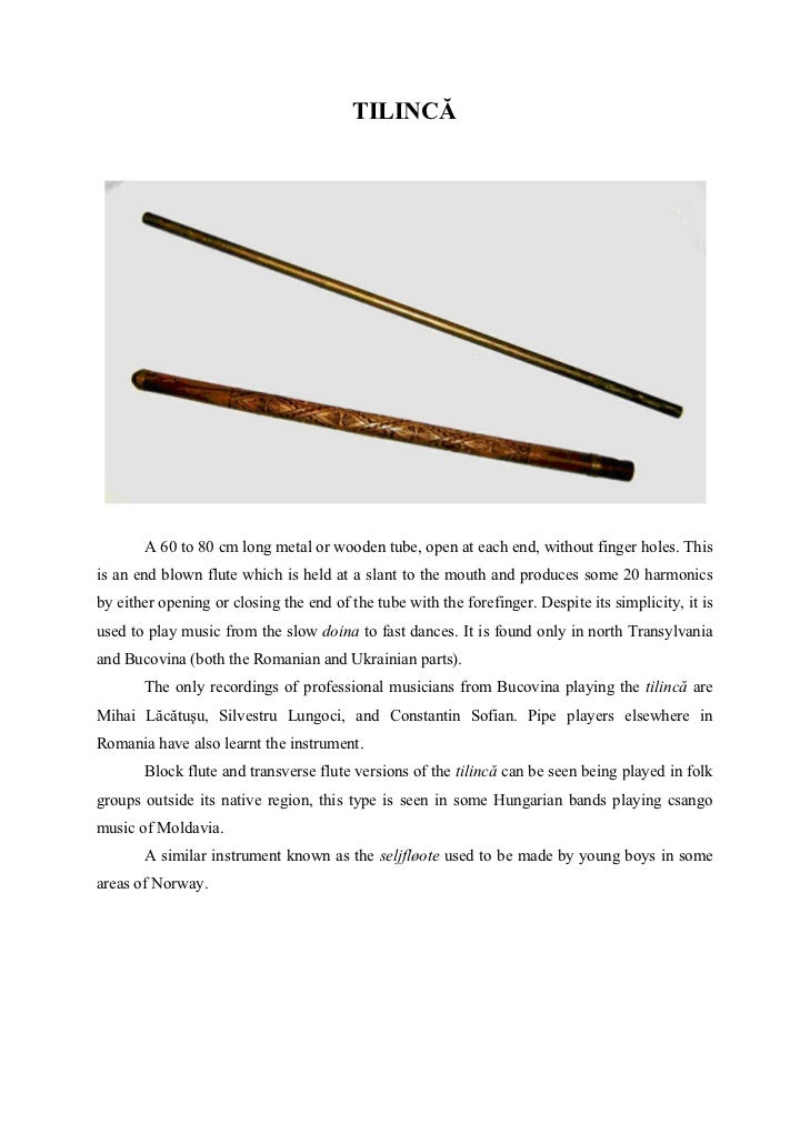 Some instrumente traditionale romanesti-en